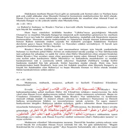 Emirdag Lahikasi I Mektub 145 218 | PDF