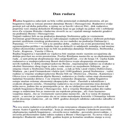 Emir Nisic - Dan rudara | PDF