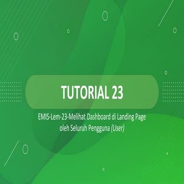 Emis lem-23-melihat dashboard di landing page oleh semua user.rev01 | PDF