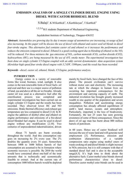 Diesel Engine Testing | PDF