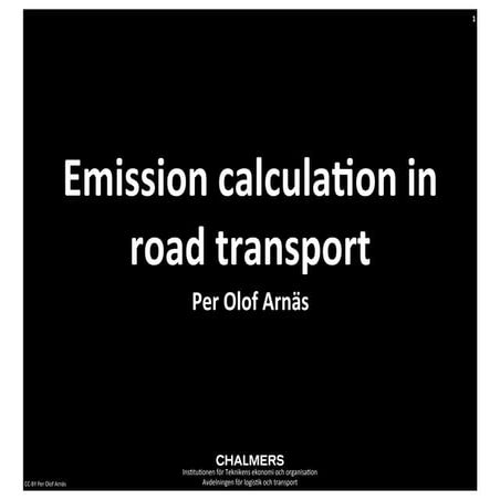 Emission calculation | PDF