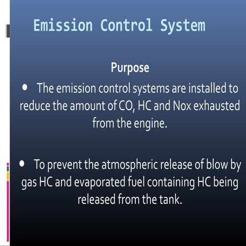 Emission control system | PPT