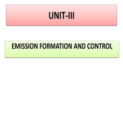 advanced engine automobile EMISSION CONTROL | PPTX