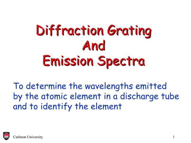 Wavelength of light using diffraction gratting . | DOCX