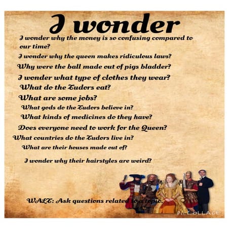 I Wonder questions about the Tudors | PDF