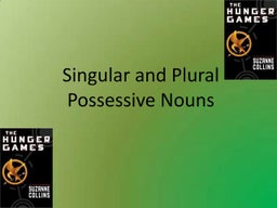 Possessive nouns presentation | PPT