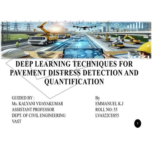 Deep learning technique for pavement distress detection and ...