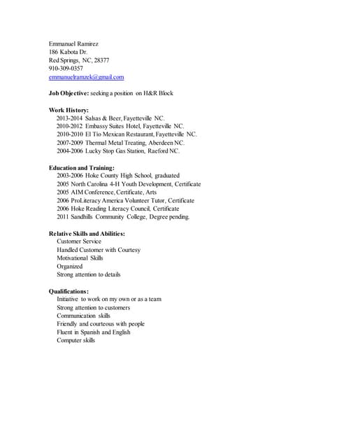 Kurt Walker Resume 0010516 | PDF