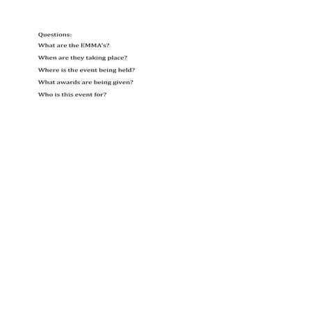 Emma questions | PDF