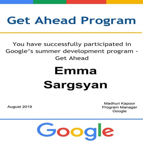 Get Ahead Program | PDF