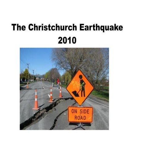 Christchurch earthquake case study | DOCX