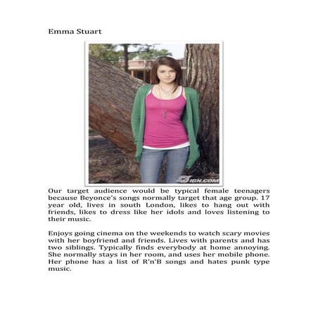 Character profile | DOCX
