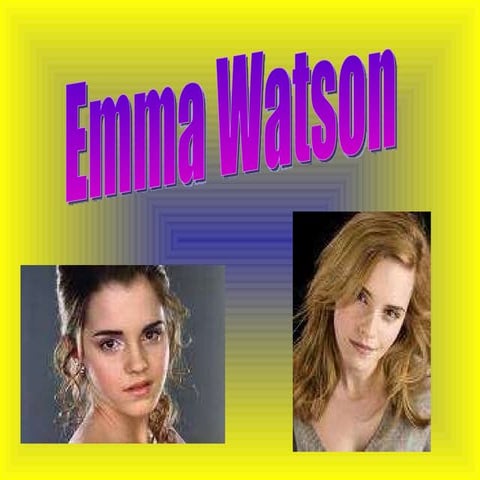 Emma Watson's story | PPTX