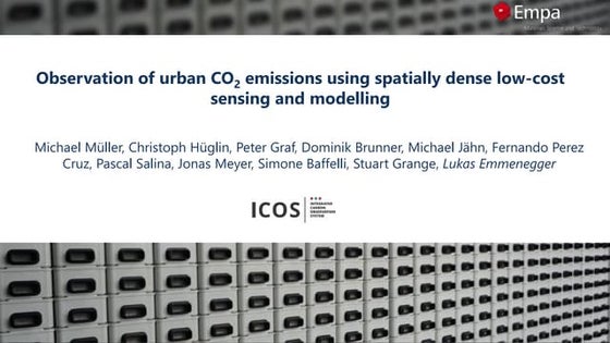 A Low Cost Sensor Network To Monitor The Co2 Emissions Of The City Of