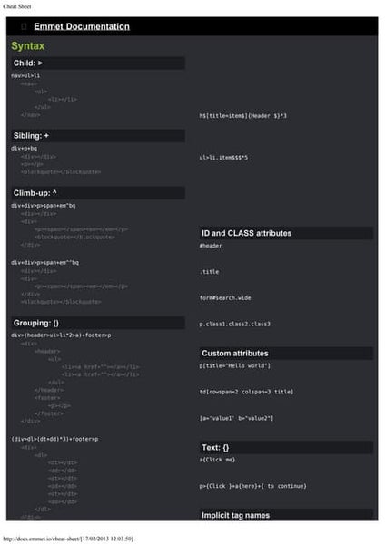 Css 3 Cheat Sheet