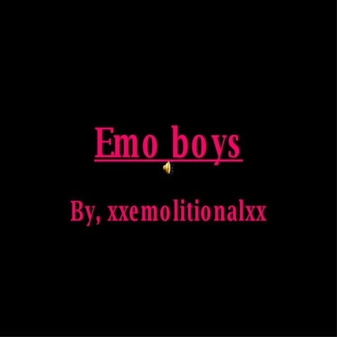 Emo Boys | PPT