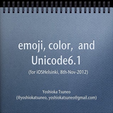 Emoji color-unicode6.1 | PPT