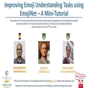 Improving Emoji Understanding Tasks using EmojiNet – A Mini-Tutorial ...