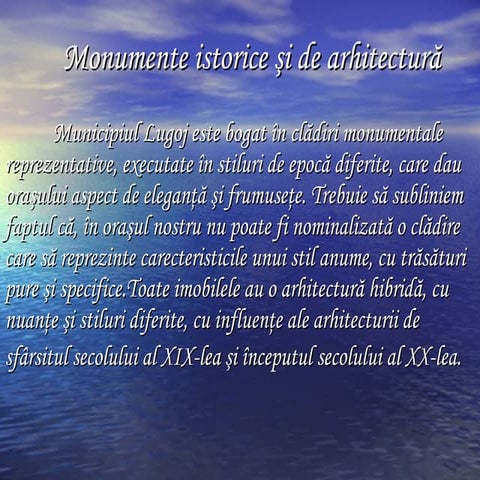 E monumente istorice si de arhitectura | PPT