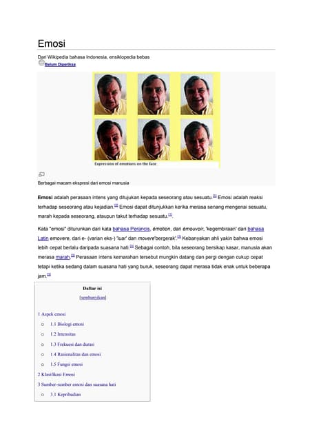 Membahas tentang emosi yang dimiliki manusia | PPT