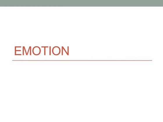 Emotion-Psychology | PPT