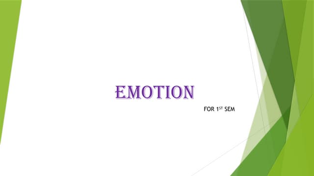 Emotion-Psychology | PPT