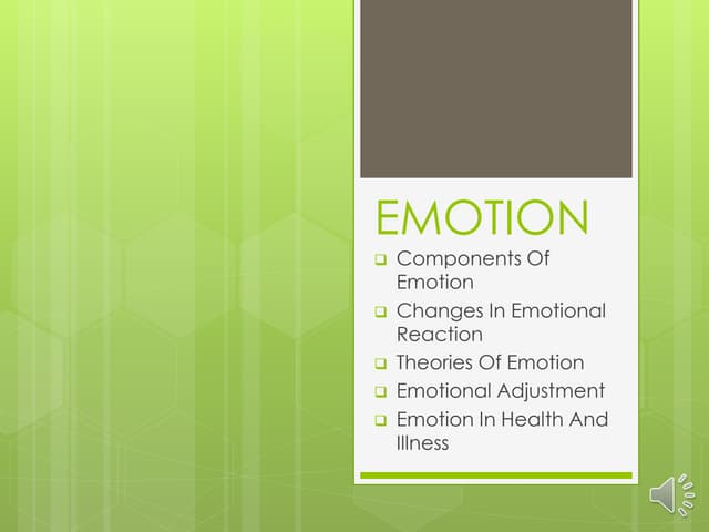 Emotion-Psychology | PPT