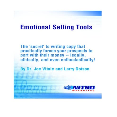 Joe vitale - Emotional selling-tools | PDF