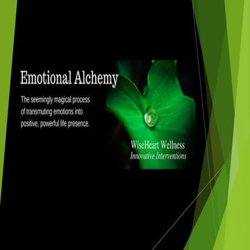 Emotional Alchemy Short Course Powerpoint.pptx | Mental Health ...