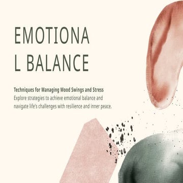 Emotional Balance - Marta Loveguard Presentation | PPTX