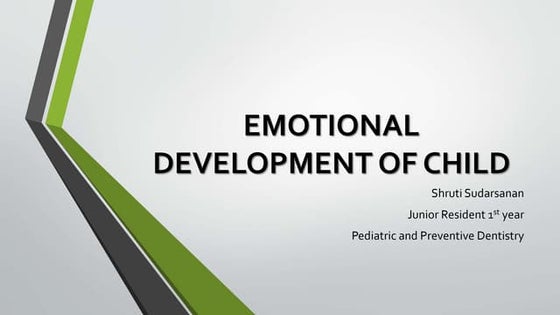 Emotional development | PPT