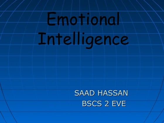 Emotional intelligence at glance | DOCX | Social Networking | Internet