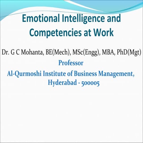 Emotional intelligence | PPT