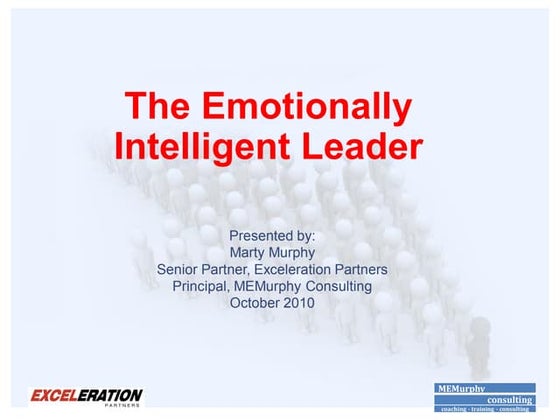 emotional intelligence:the key to leadership | PPTX | Education