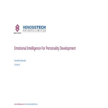 Emotional Intelligence for Personality Development_divisional training ...