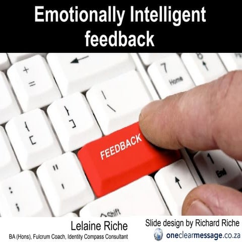 Emotionally intelligent feedback | PDF