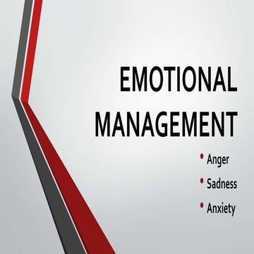 Emotional Management | PPTX