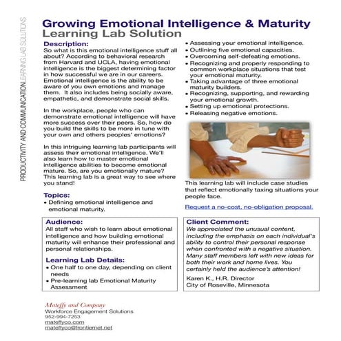 Emotional maturity | PDF