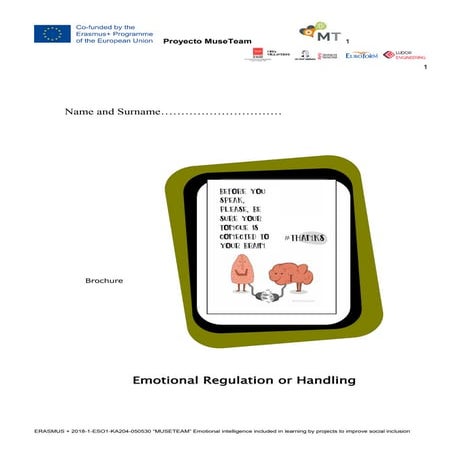 Emotional regulation or handling | PDF