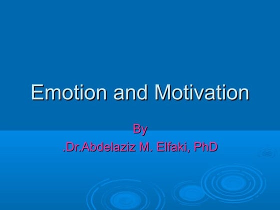 Psychology of Emotions | PPT