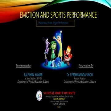 Emotion and sports performance | PPTX