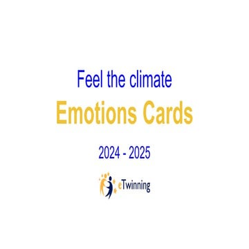 Emotions Cards - Feel the Climate, eTwinning project | PDF