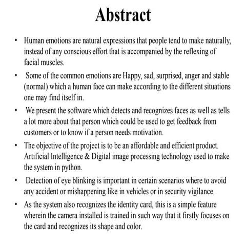 Emotion Recognition And Drowsiness Detection Using Pythonppt 5645