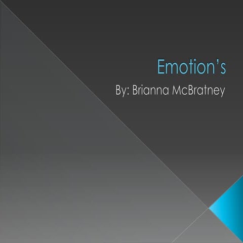 Emotion’S | PPTX | Mental Health | Diseases and Conditions