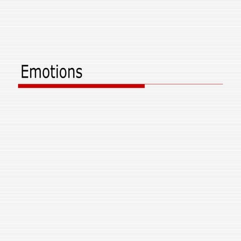 Emotions | PPT