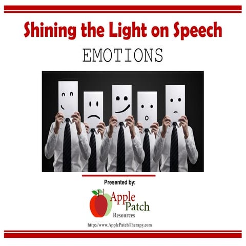 Speech & Language Therapy - Emotions | PPT