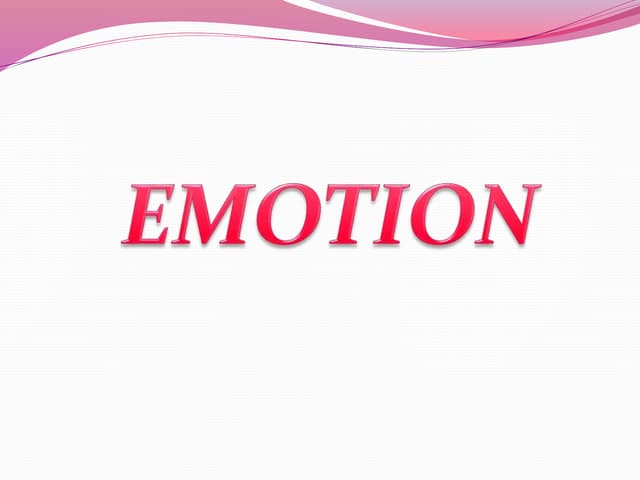 Emotion-Psychology | PPT