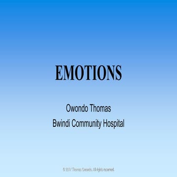 EMOTIONS.pptx | Medical Health