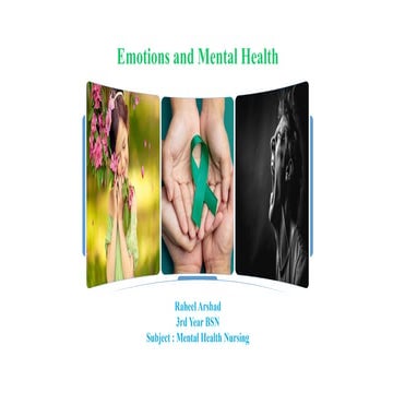 Relationship between emotions and mental health | PPT