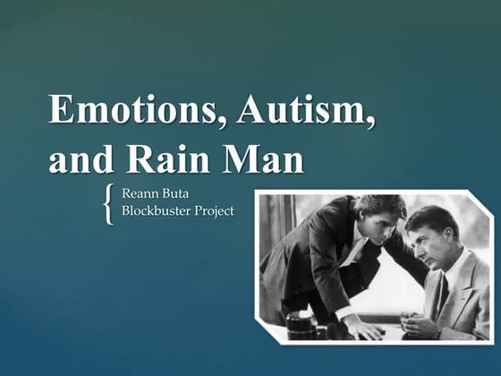 Rain man an autistic character | PDF